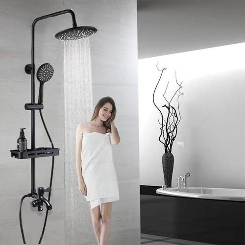 Jual Set Shower Kamar Mandi Rain Shower Stainless Steel Hitam - 9 ...
