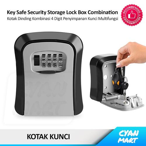 Jual Kotak Kunci Box Dinding Penyimpanan Kunci Key Safe Security ...