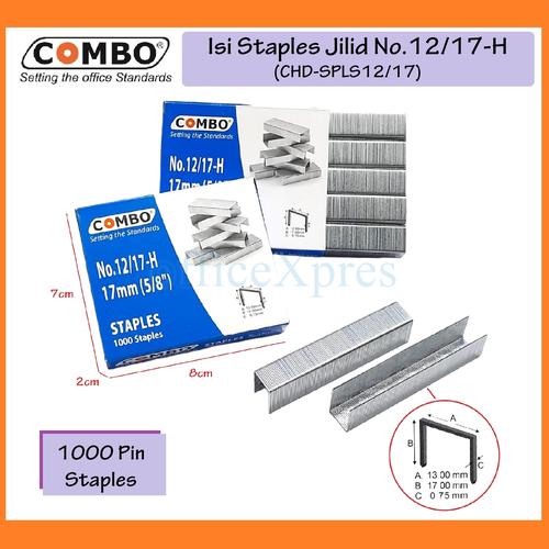 Jual Isi Staples Jilid No.12/17 / Isi Hekter Jilid / Isi Stapler Jilid ...