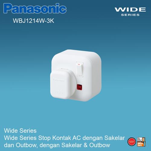 Jual Panasonic Wide Series Stop Kontak AC dengan Sakelar&Outbow ...