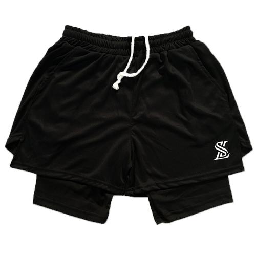 Jual Celana Sport Olahraga Lari Double Short Voli Gym Running / Celana ...