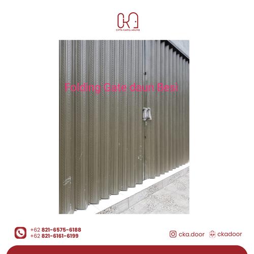 Jual Pintu Folding Gate Daun Besi | Tinggi 250 x Lebar 400, Ready ...