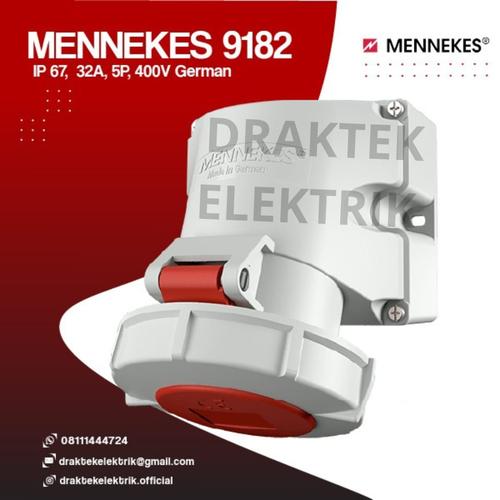 Jual INDUSTRIAL PLUG SOCKET Mennekes 9182 Wall mounted IP67, 32A, 5P ...