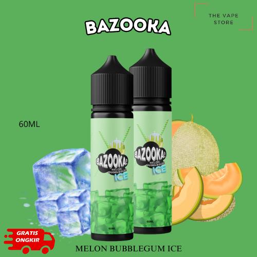 Jual freebased liquid dingin 60ml Bazooka_melonbubblegum jelas botol ...