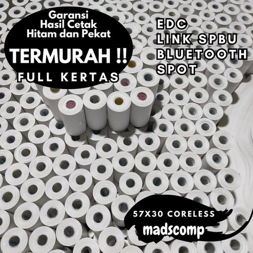 Jual Kertas Struk Kasir Thermal 58X30 Thermal Cashier Paper Roll 57X30 ...