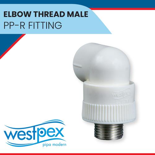 Jual Fitting Pipa PPR Westpex Elbow Thread Male - L25 X 3/4M - Kab ...