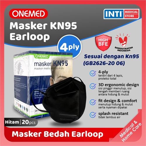 Jual Onemed | Masker Medis KN95 4 Ply | Masker Karet Box Isi 20 Pcs ...