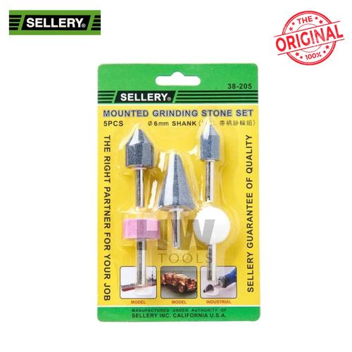Jual 5 PCS MOUNTED GRINDING STONE SET 6mm SHANK SELLERY 38-205 ...