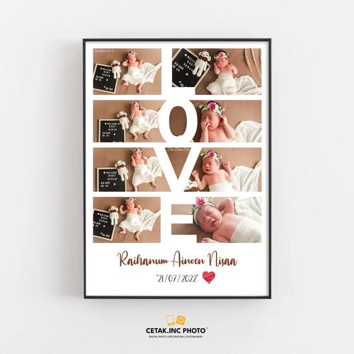 Jual Bingkai foto kolase 12R | Cetak foto custom love 30x40 cm - Kota Tangerang - Cetakinc Photo ...