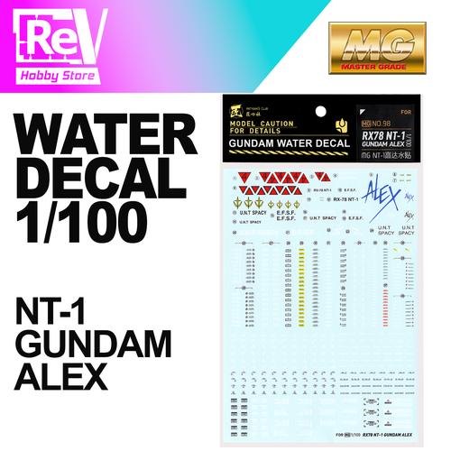 Jual GUNDAM WATER DECAL MG NT-1 ALEX GUNDAM MASTER GRADE - Jakarta ...