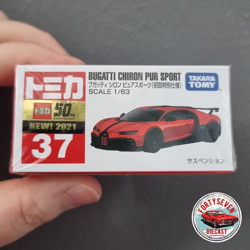 Jual Tomica Bugatti Chiron Pur Sport No. 37 Special Color (2021 Sticker ...