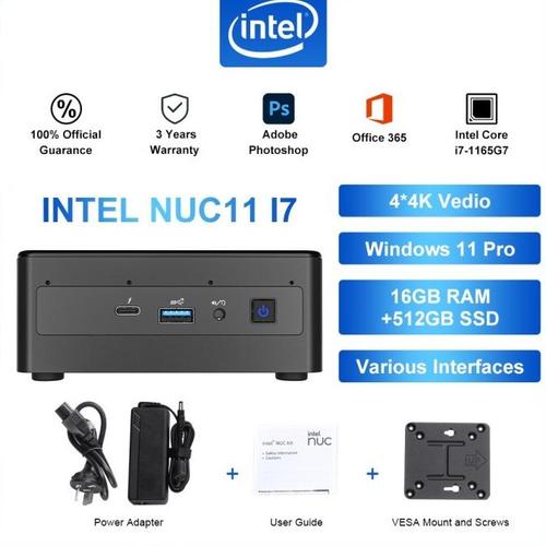 Jual Mini Pc Intel Nuc 11 Nuc11Pahi7 16Gb Ram, 512Gb Ssd Windows 10 Pro ...