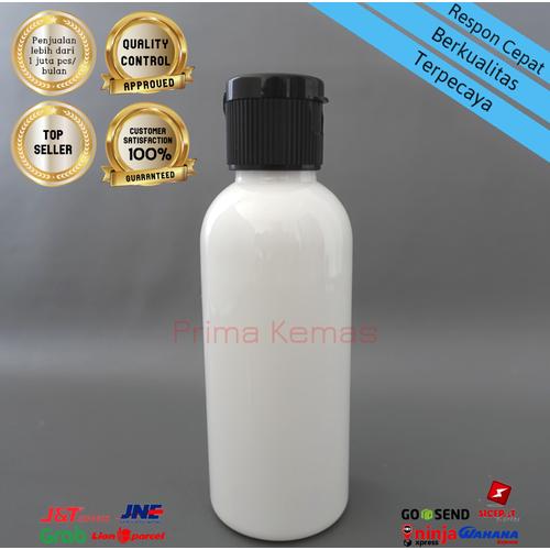 Jual Botol Fliptop 60 ml - botol skincare Pet 60 ml Putih Fliptop Hitam - Kota Depok - Prima ...