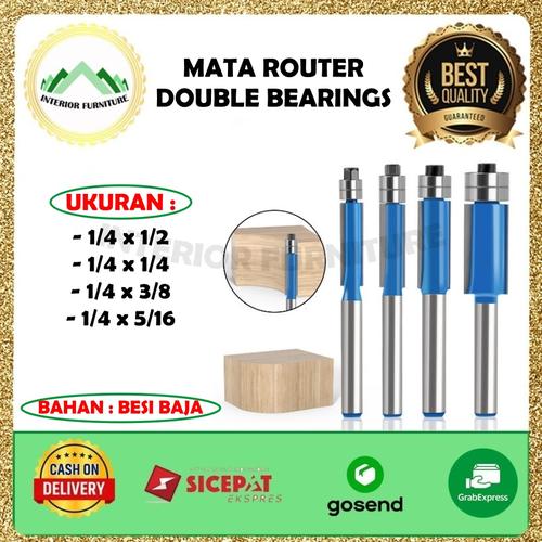 Jual Mata Router HPL Trimmer Profil Kayu Double Bearring HPL Kayu ...
