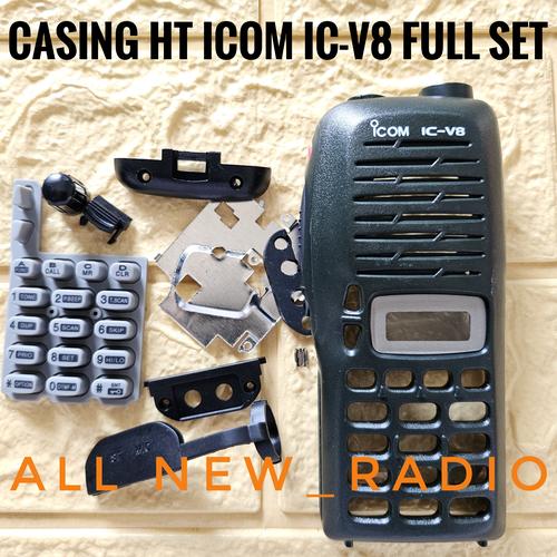 Jual CASING HT ICOM V8 KOMPLIT KEYPAD CASING BODY HT ICOM IC V8 FULL ...