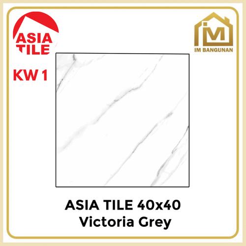 Jual Keramik Lantai Putih Motif 40x40 Asia Tile Victoria Grey KW 1 ...