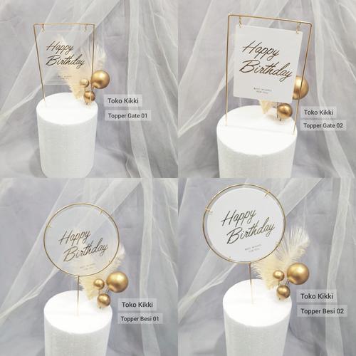 Jual Topper Besi HBD / Topper Happy Birthday / hiasan kue - Topper Besi ...