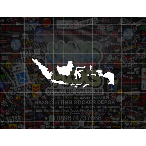 Jual Cutting Sticker Peta Indonesia / Indonesia Map 8.5 CM x 3 CM ...