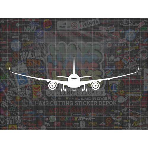 Jual Cutting Sticker Pesawat A350 Kaca Mobil Ukuran Varian 35 Cm Kaca ...