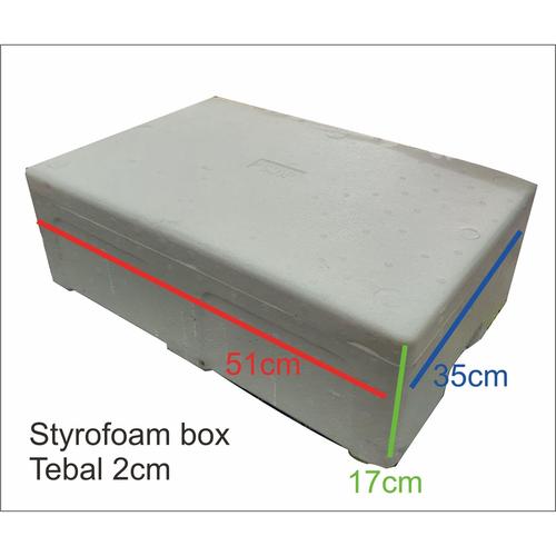 Jual styrofoam box / gabus box 51x35x17cm (berat volume) - Kota ...