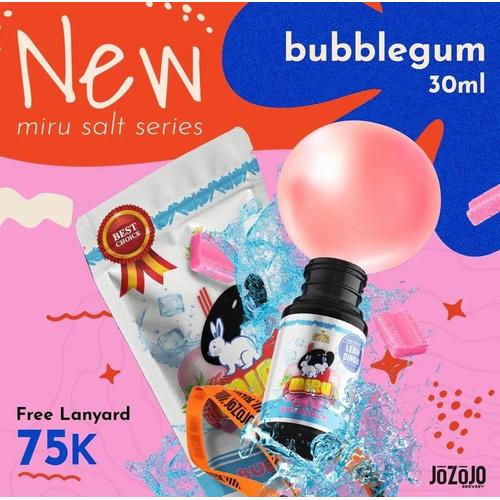 Jual Miru Bubblegum Salt nic Vape Liquid 30ml By Jojozo brewry Eliquid ...
