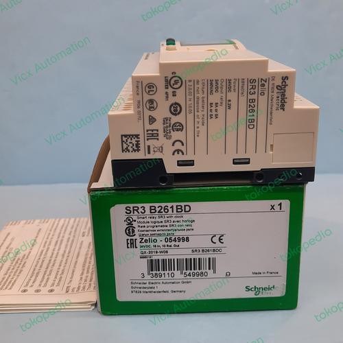 Jual SCHNEIDER SMART RELAY ZELIO SR3B261BD 24VDC DISPLAY 16 IN 10 OUT ...