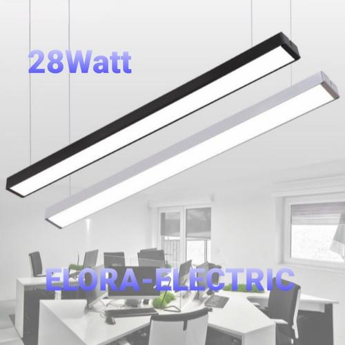 Jual LAMPU LED BALOK 28W/LAMPU GANTUNG MINIMALIS KANTOR OFFICE GANTUNG ...