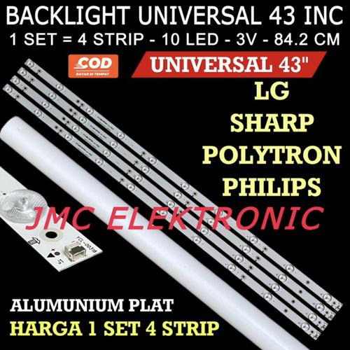 Jual BACKLIGHT TV LED UNIVERSAL 43 INCH 10 LED 3 VOLT LAMPU LED TV 43 ...