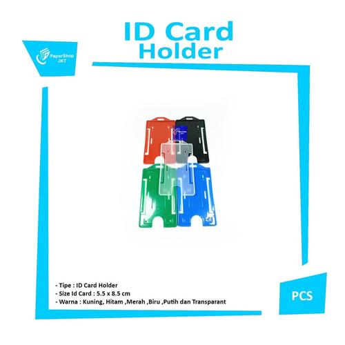 Jual Card Holder / Tempat ID Card / Casing ID Card - 50 Pcs - Biru ...