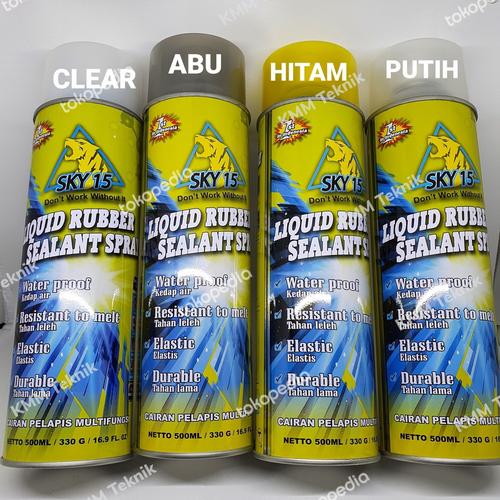 Jual CAIRAN PELAPIS ANTI BOCOR LIQUID RUBBER SEALANT SPRAY 500ML SKY-15 - Hitam - Kota Medan ...