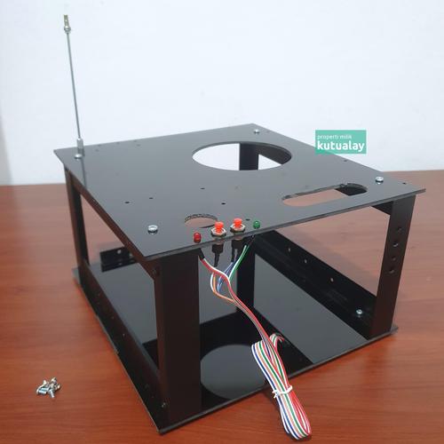 Jual Casing Komputer Akrilik Hitam Micro ATX /ITX Open Air PC CPU mATX ...