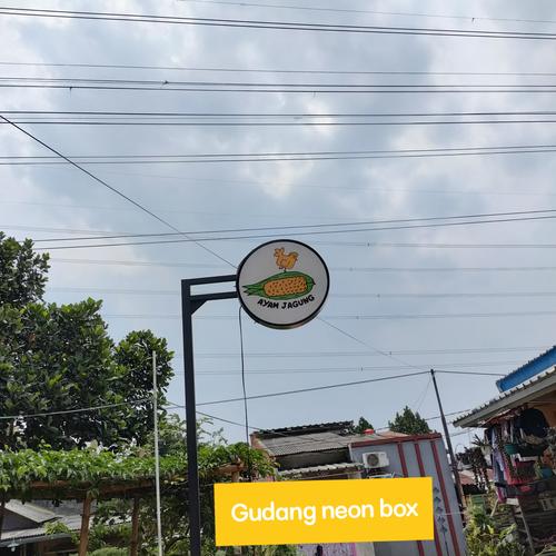 Jual neon box bulat + tiang - Kota Depok - Gudang neon box | Tokopedia