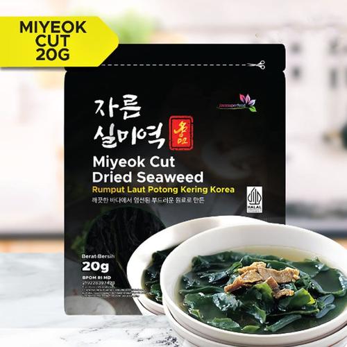 Jual Java Super Food Miyeok Cut Dried Seaweed 20gr/10gr Wakame Kering ...