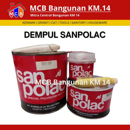 Jual Dempul Sanpolac / Dempul Kayu Besi Cat / Polyester Putty - 1/4 KG ...