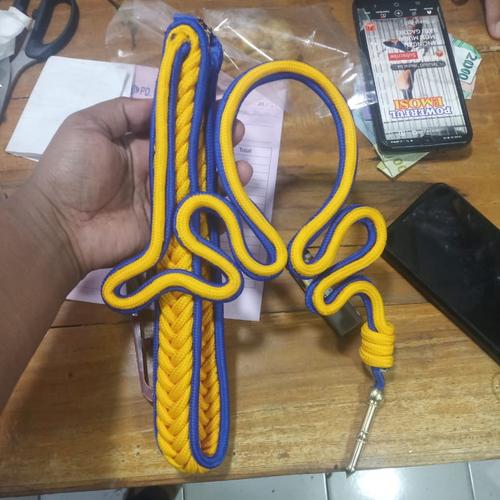 Jual talikur komando warna kuning list biru model tumpuk 3 tali nestel ...