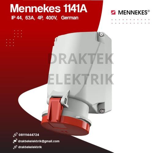 Jual INDUSTRIAL PLUG SOCKET Mennekes 1141A | Wall mounted IP 44 63A 4P ...