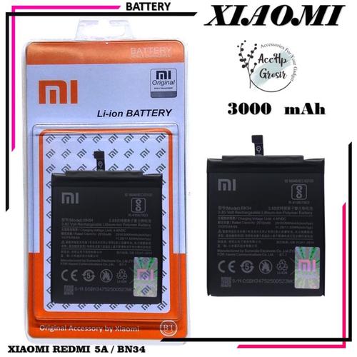 Jual Baterai Batre XiaoMi Redmi 5A BN34 Original Original Batrai Xiaomi ...