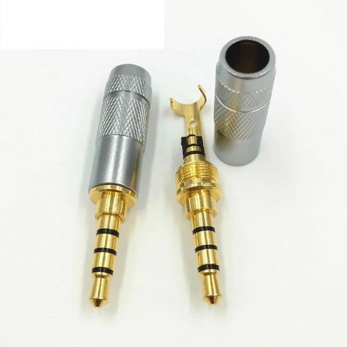 Jual AVPRO 3.5mm TRRS 4-pole 3-ring Audio Connector Soldering Plug DIY ...