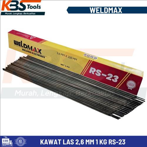 Jual Kawat Las Weldmax RS23 2,6 mm x 350 mm 1 KG Welding Electrodes RS 23 - Kota Makassar ...