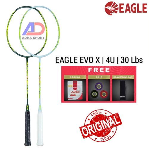 Promo Eagle EVO-X / EVO X 4U 30 Lbs Raket Badminton Bulutangkis ...