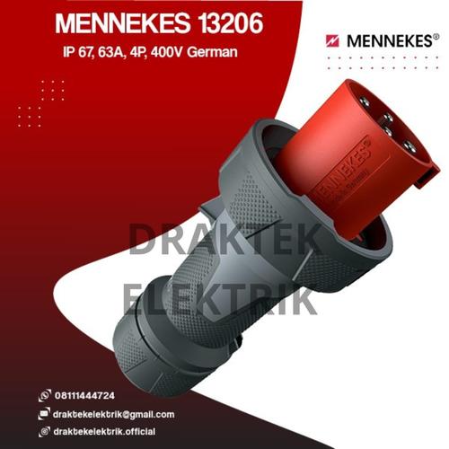 Jual INDUSTRIAL PLUG SOCKET Mennekes 13206 | IP 67, 63A, 4P, 400V ...