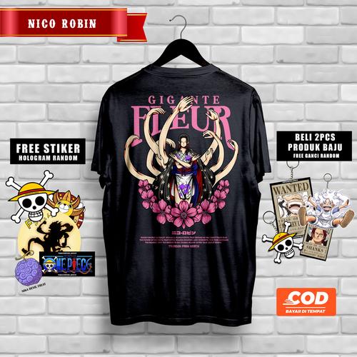 Jual KAOS BAJU NICO ROBIN ONE PIECE TAMAGON PARK MERCHANDISE - Putih ...