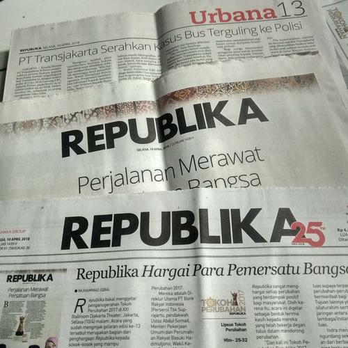 Jual koran bekas Republika 2018 halamannya lengkap - Kota Bogor ...