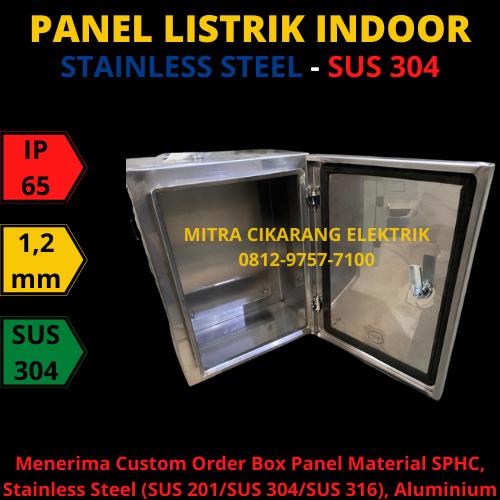 Jual Custom Box Panel Stainless Indoor 40x30x12 SUS 304 1,2mm Doff ...