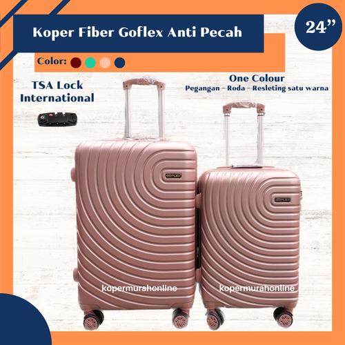 Jual Koper fiber 24 inch polo tsa lock roda 4 putar bagasi pesawat ...