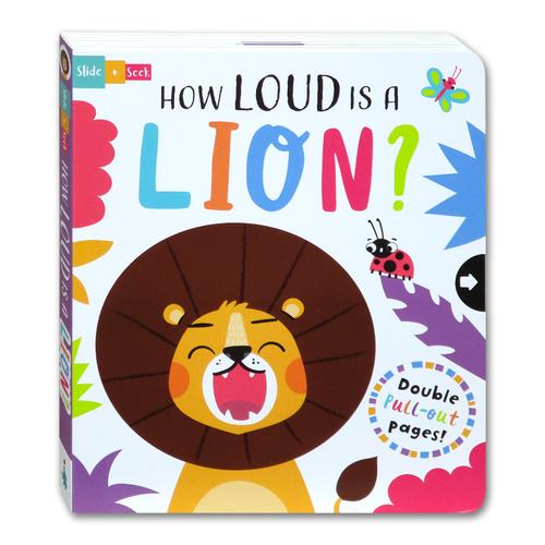 Jual How Loud Is a Lion? Slide & Seek Board Book with Double Pull-out ...