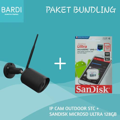 Promo BARDI IP CAMERA OUTDOOR CCTV + MICRO SD 128GB SANDISK CLASS 10 ...