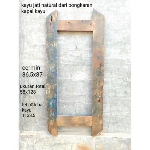 Jual bingkai /frame kaca cermin. dari kayu jati bongkaran rumah dan ...