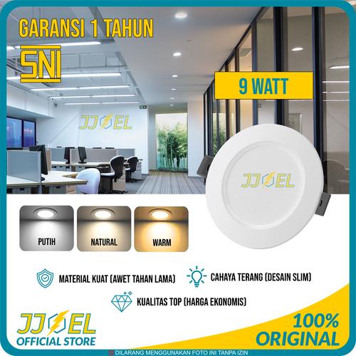 Jual Panel LED 9 Watt Lampu Downlight 9W Plafon Inbow Bulat Bergaransi ...