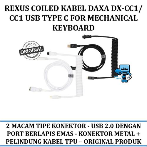 Jual Rexus Coiled Kabel Daxa DX-CC1/ CC1 USB Type C for Mechanical ...